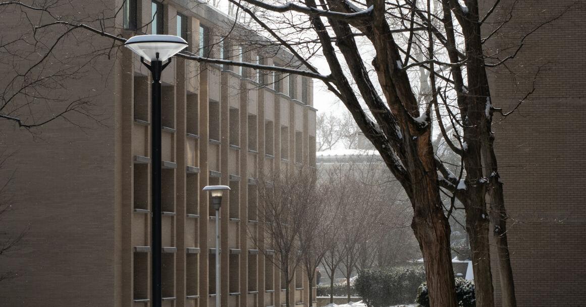 Features, Snow outside Pattee and Paterno Library | | psucollegian.com