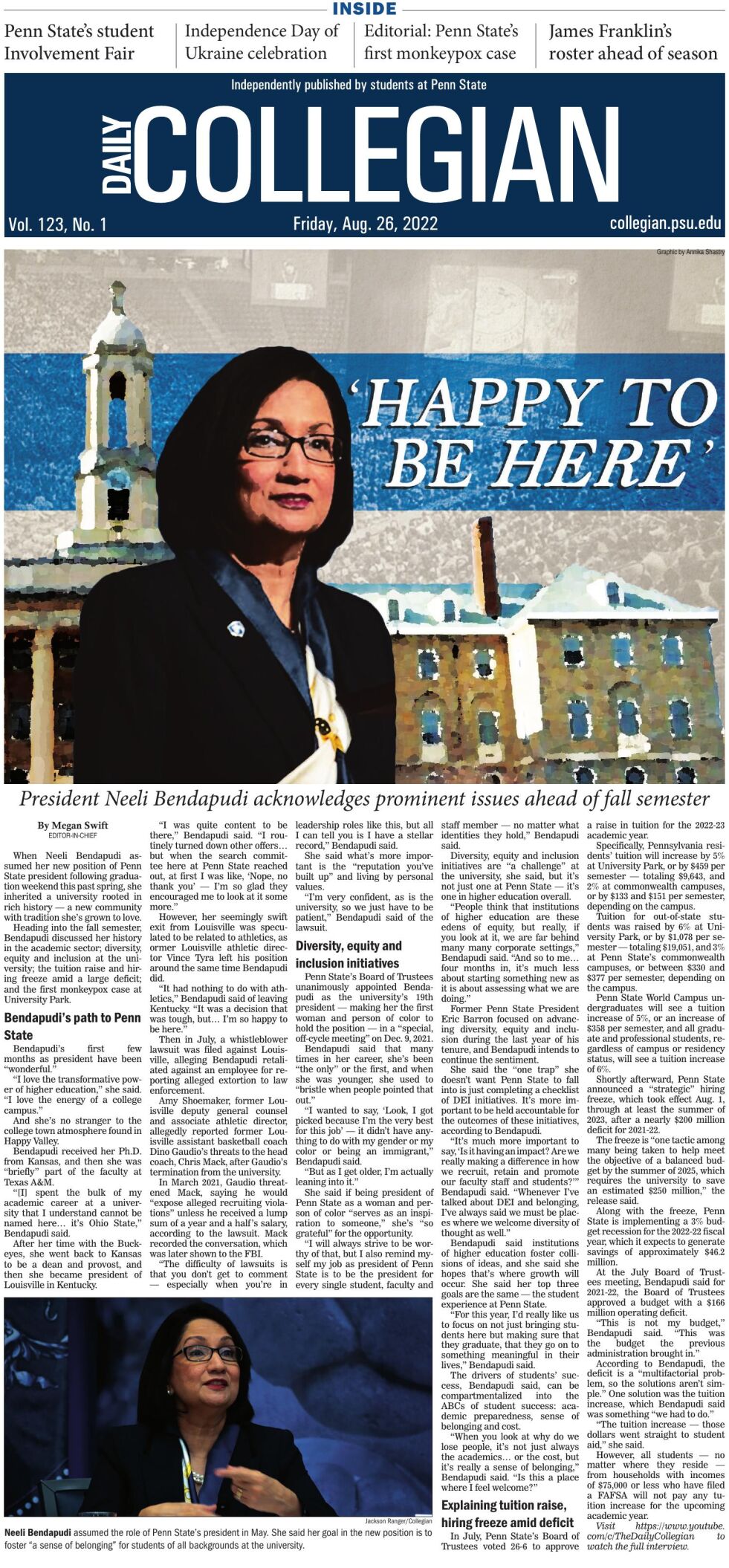 The Daily Collegian for Aug. 26 2022 | Print Editions | Daily Collegian ...