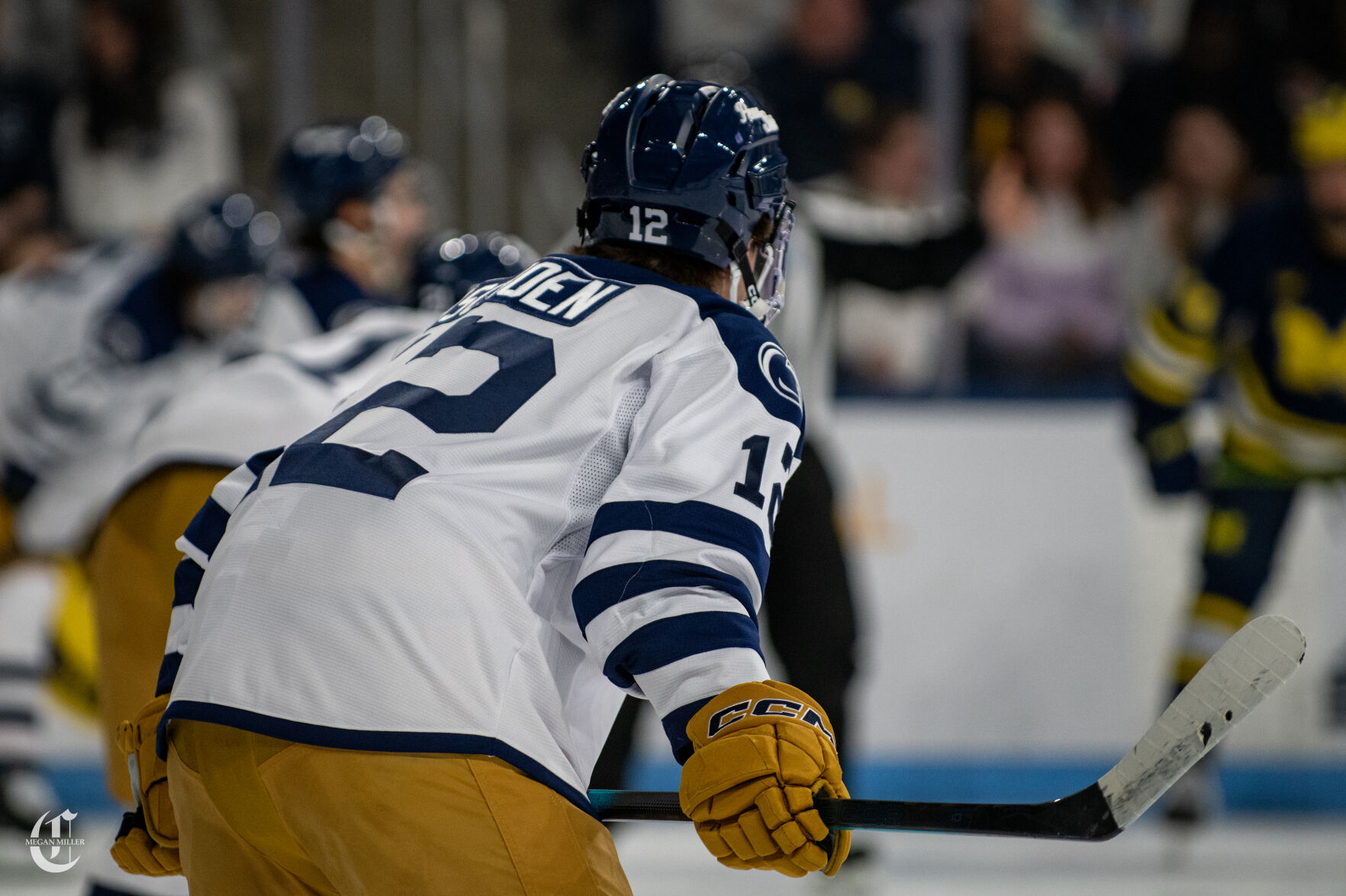 Men's Hockey vs Michigan, Ben Schoen faceoff | | psucollegian.com