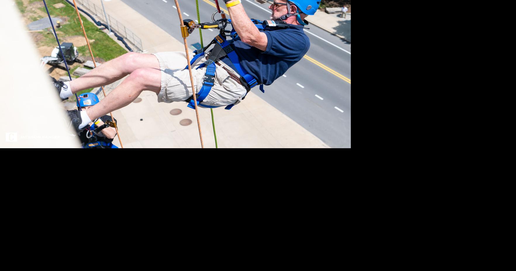 Over The Edge Rapelling at Beaver Stadium, Rappellers | | psucollegian.com