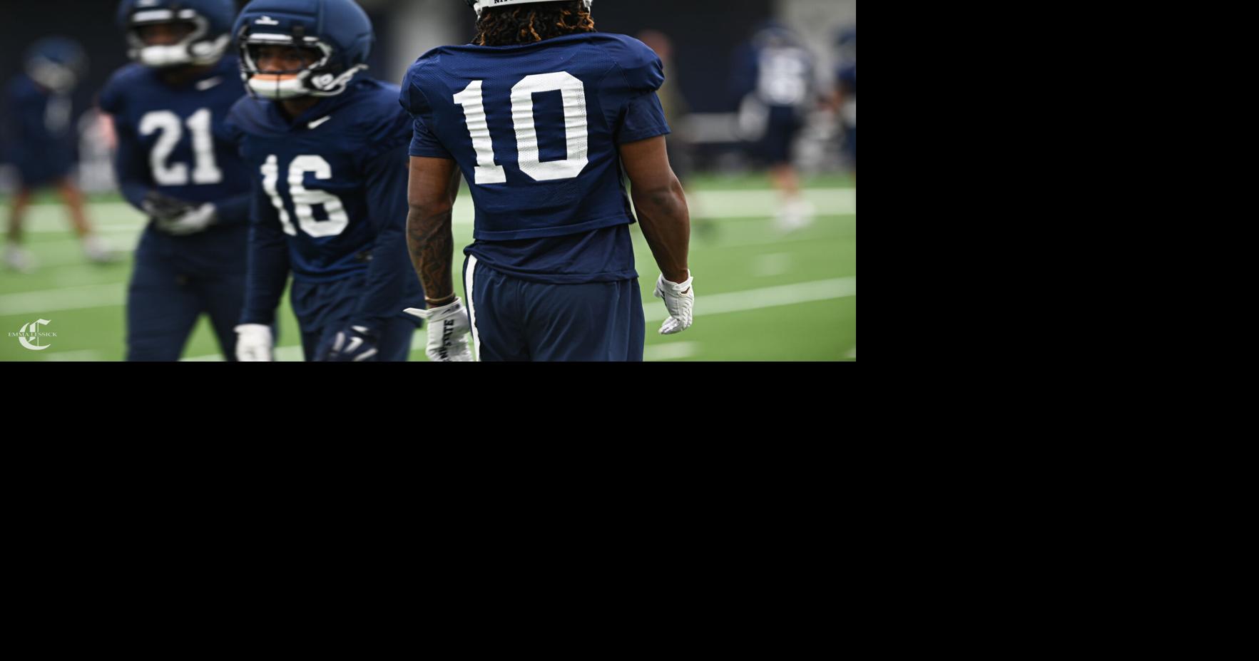 Football Practice 11/19, Nicholas Singleton (10) back of jersey ...