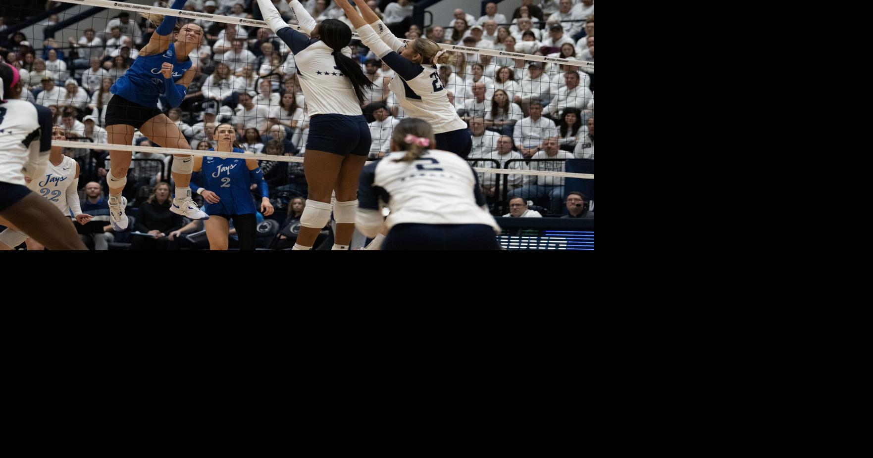 PSU Women's Volleyball vs. Creighton, Taylor Trammell and Izzy Starck ...