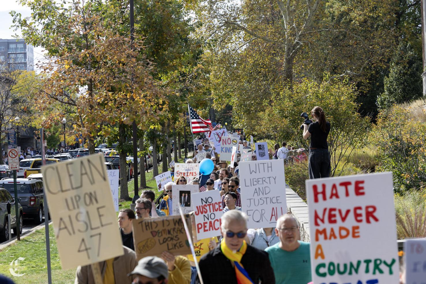 No Kings Protests, People walk | | psucollegian.com