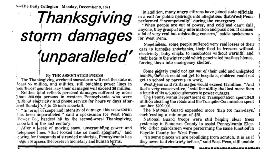 Thanksgivings of Penn State past told through Collegian reporting ...