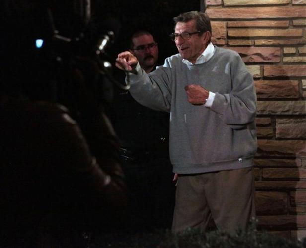 Penn State students gather at Joe Paterno's house in support | Penn ...