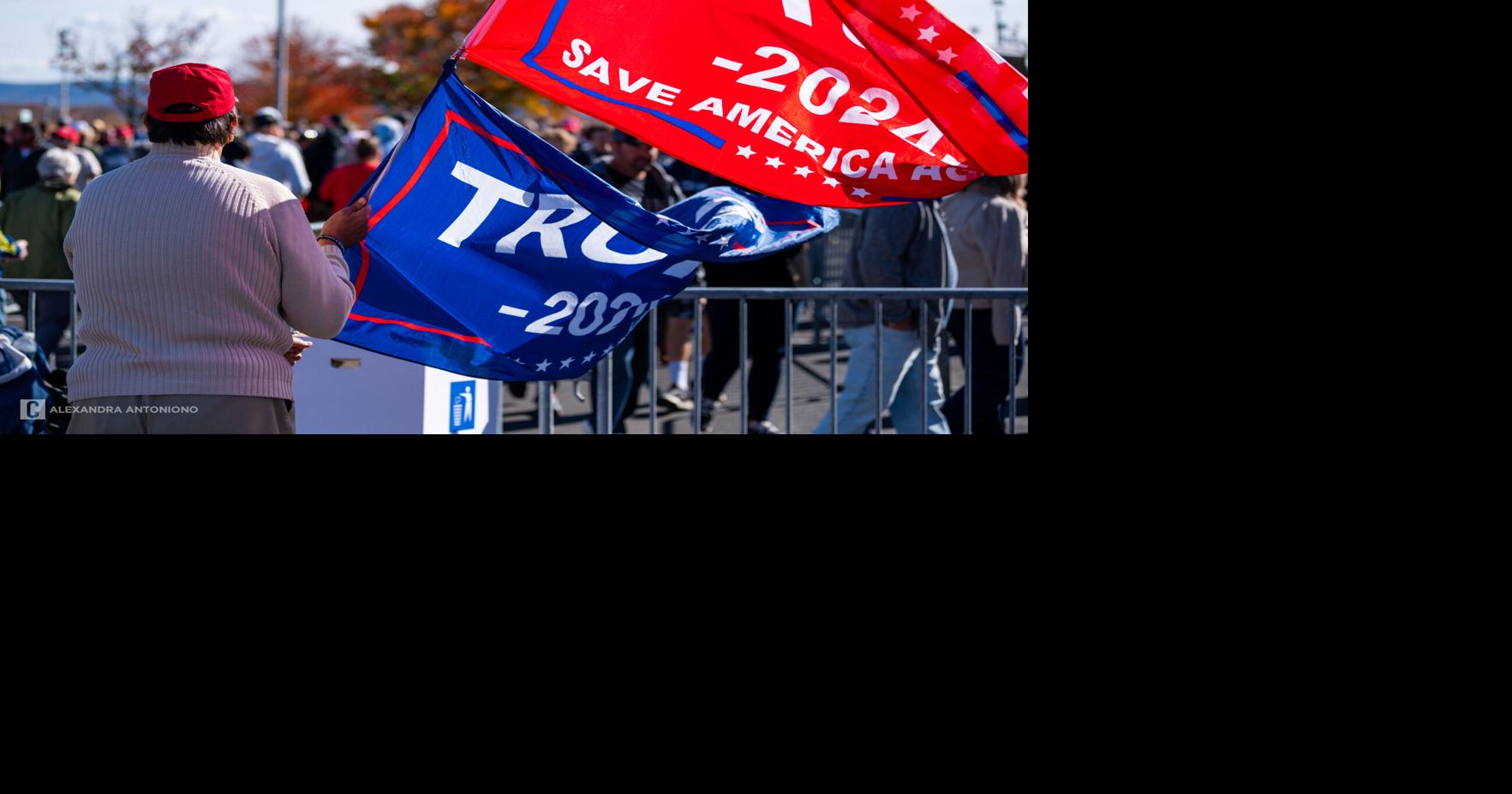 Trump Rally, Waving flags | | psucollegian.com