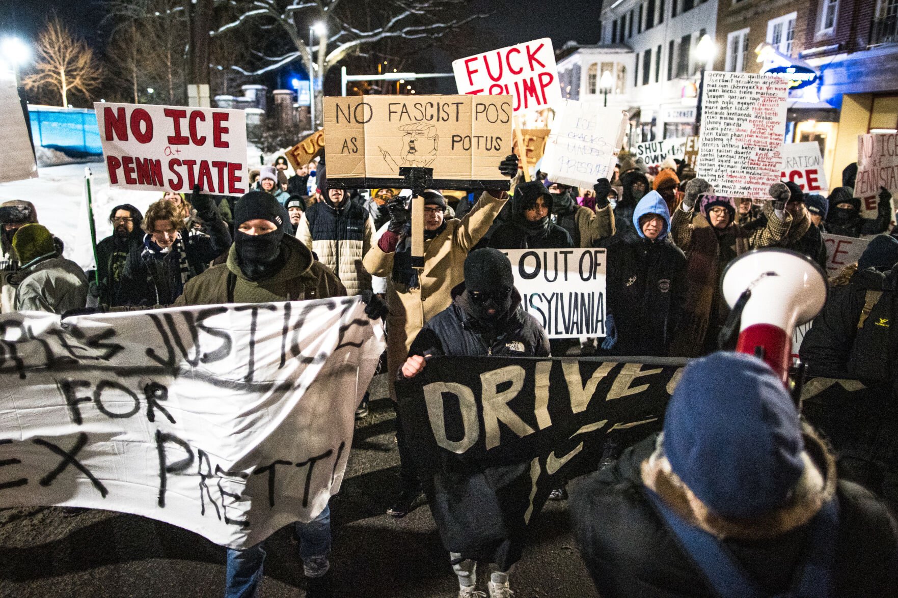 ICE Protest, march college ave | | psucollegian.com