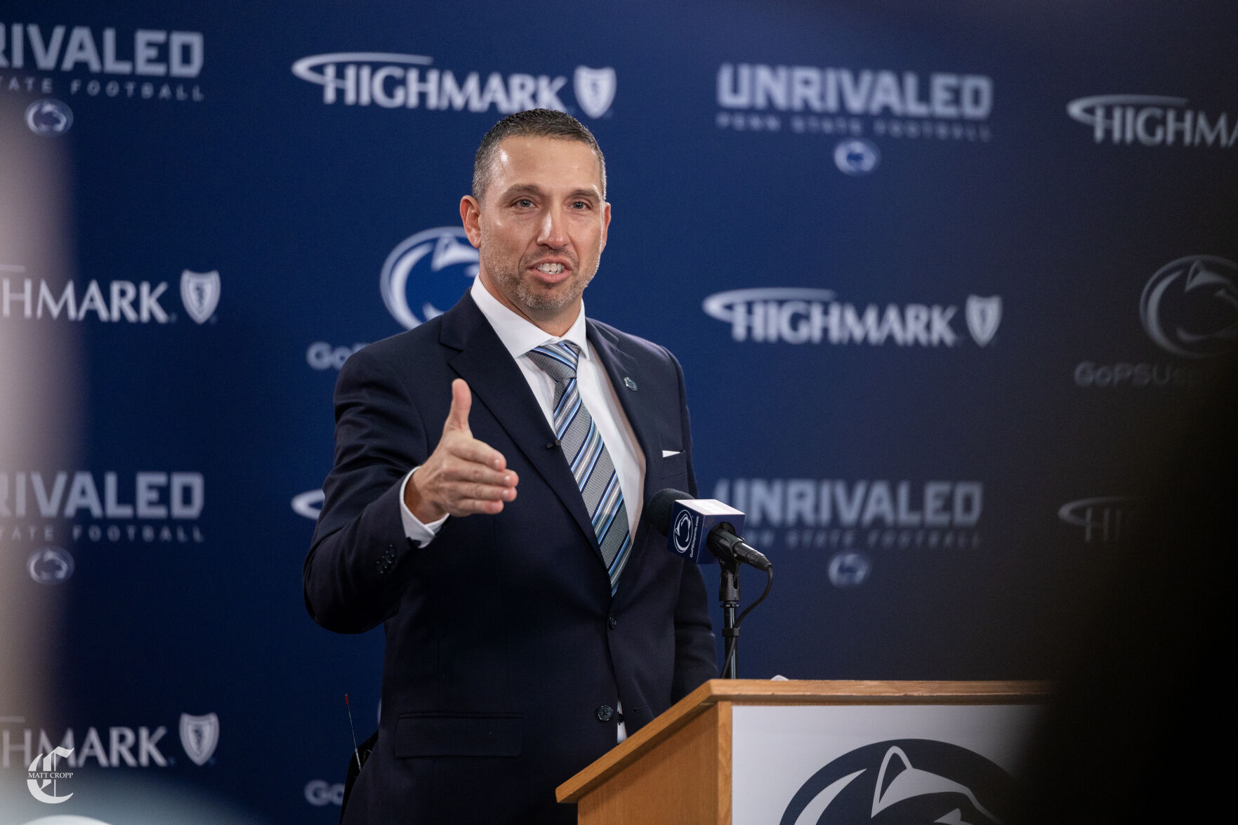 New Penn State HC Matt Campbell takes stand for 1st time | Penn State ...