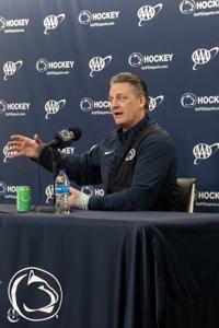Hockey Presser, Gadowsky answer vertical 2 closeup | | psucollegian.com