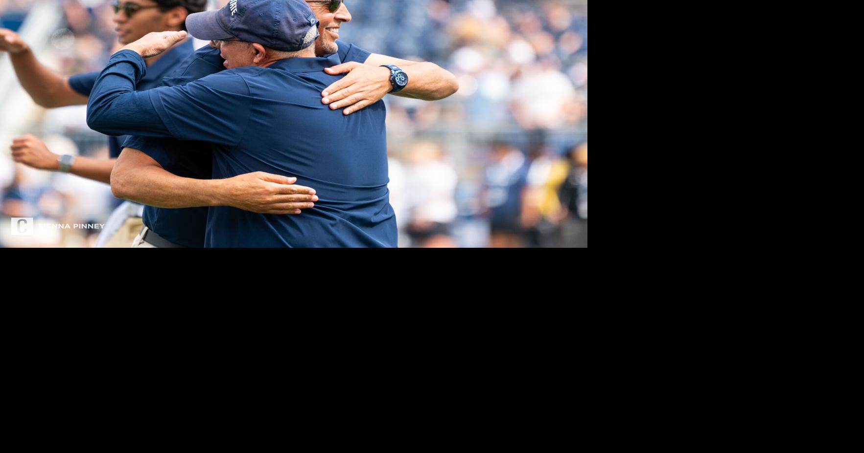 PSU Football V. Delaware, Coaches Hug | | psucollegian.com