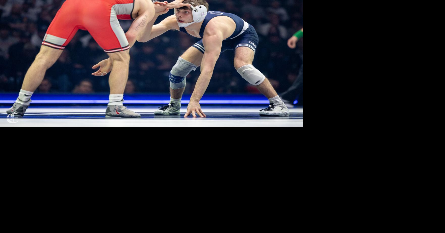 Wrestling vs OSU, Blaze hand | | psucollegian.com