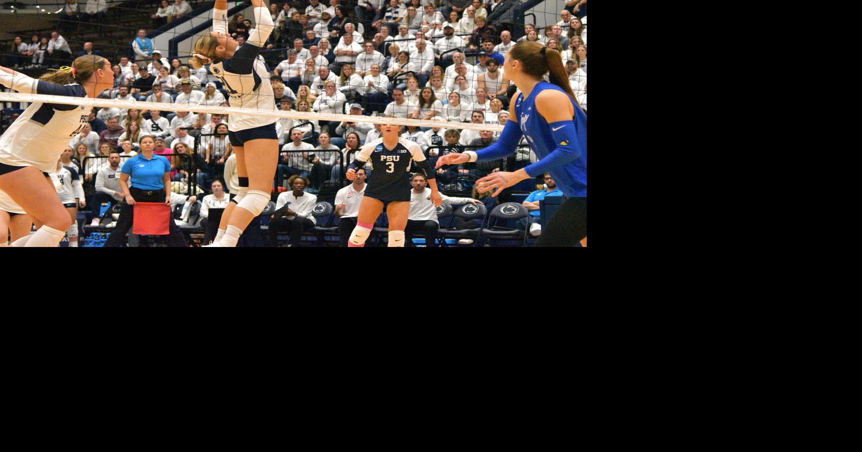 Penn State Women's Volleyball Elite Eight vs Creighton, Izzy Starck ...