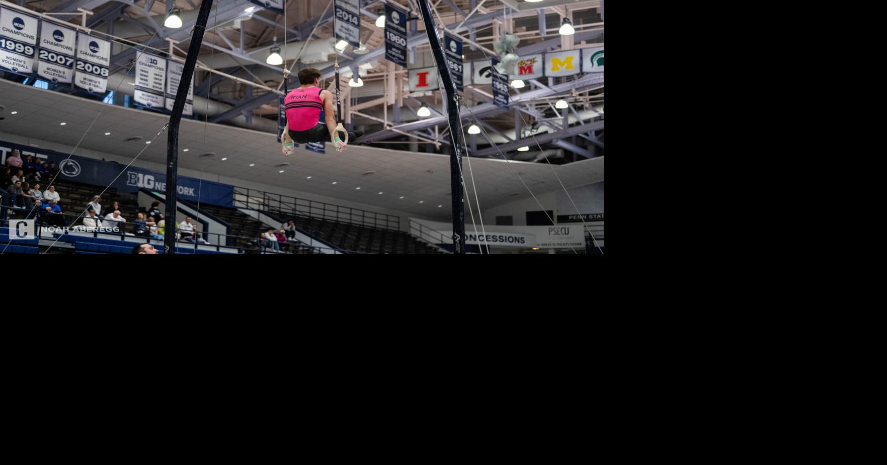 Men's gymnastics vs Michigan, Ryan rings | | psucollegian.com