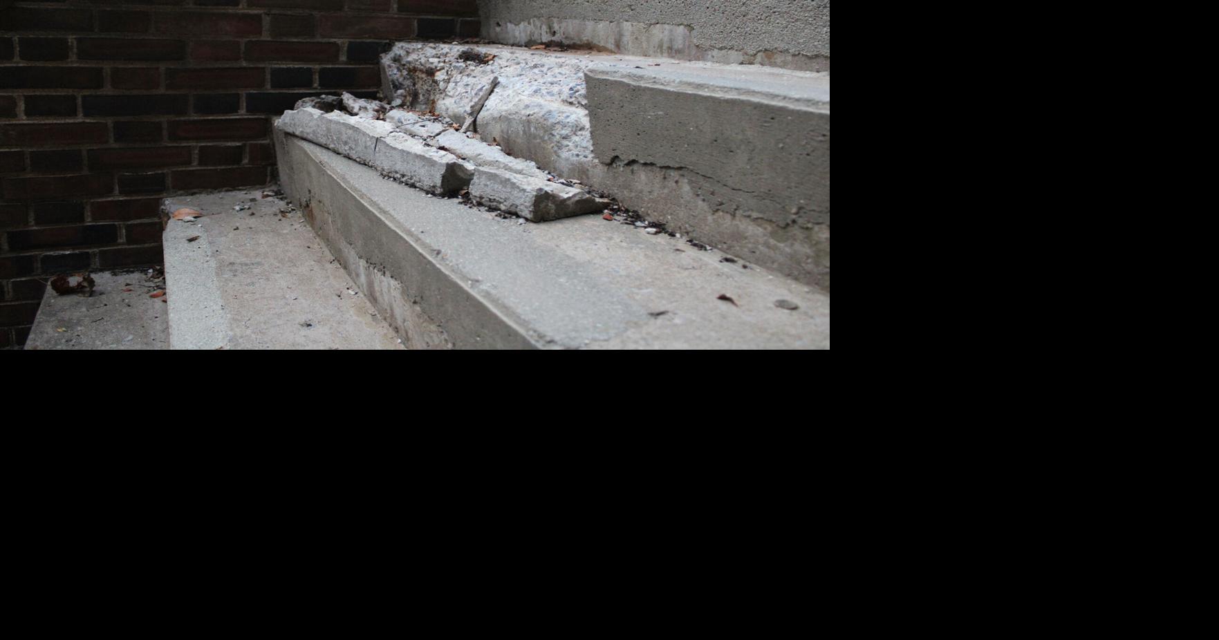 Liminal Spaces, broken cement steps | | psucollegian.com