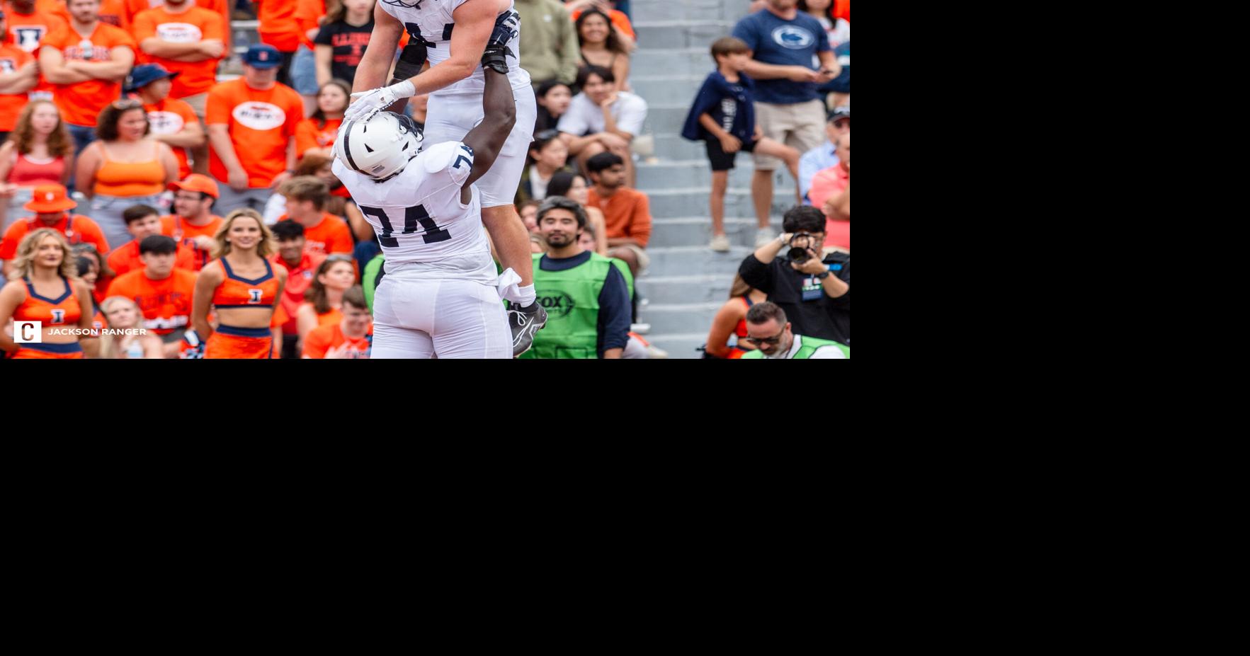PSU Football v. Illinois, Tyler Warren and Olumuyiwa Fashanu | Videos ...