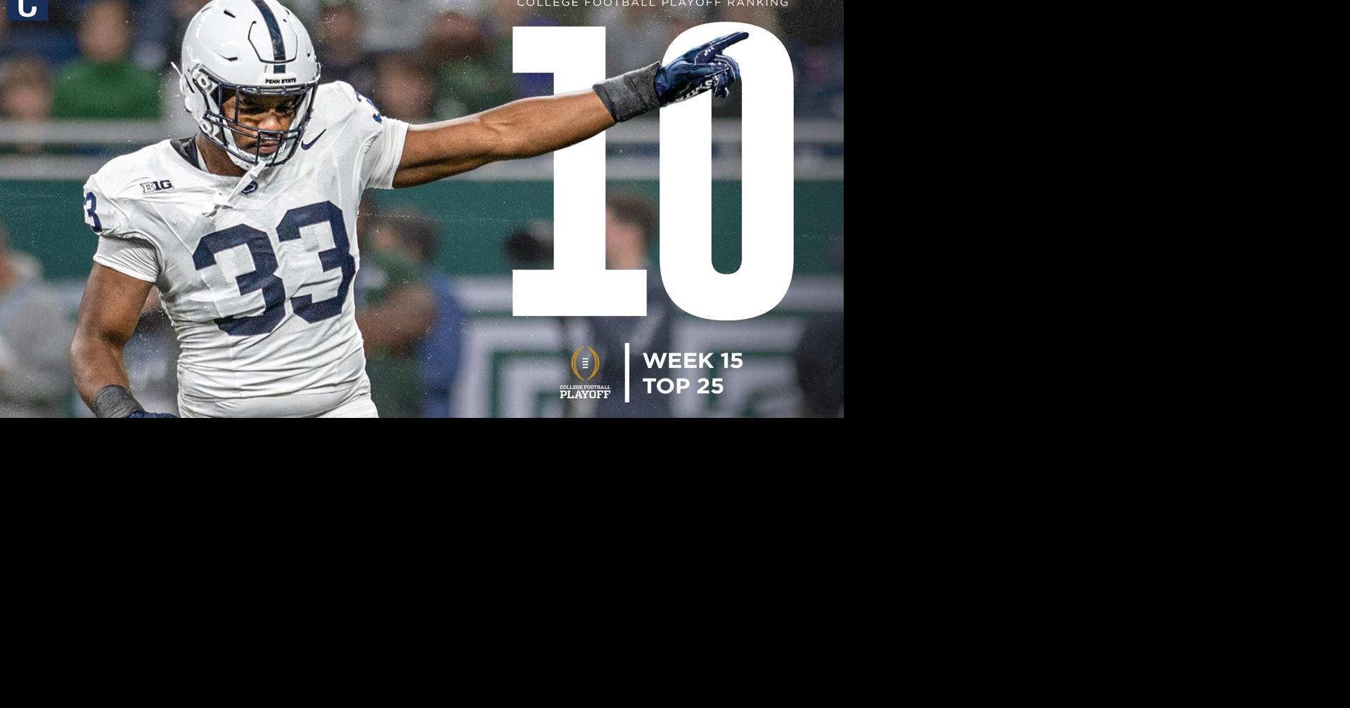 Penn State stays put at No. 10 in final College Football Playoff ...