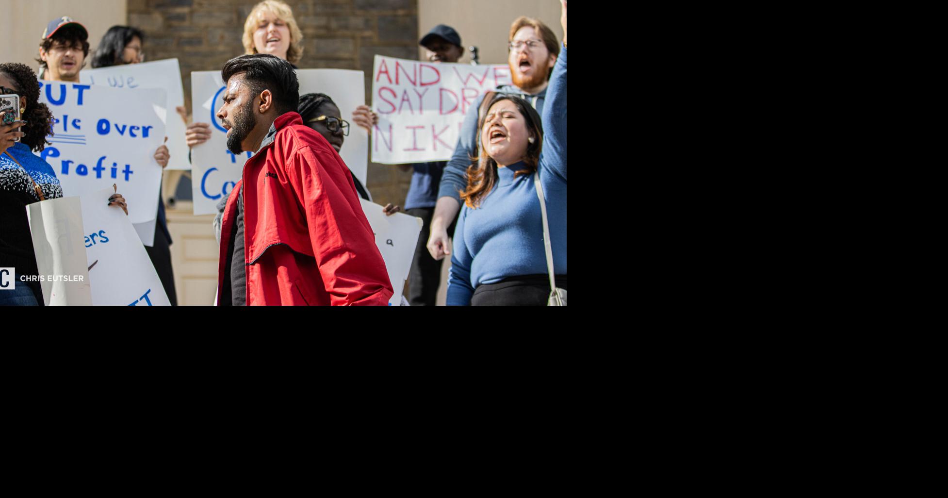 Workers Rights Protest, Old Main Afzal | | psucollegian.com