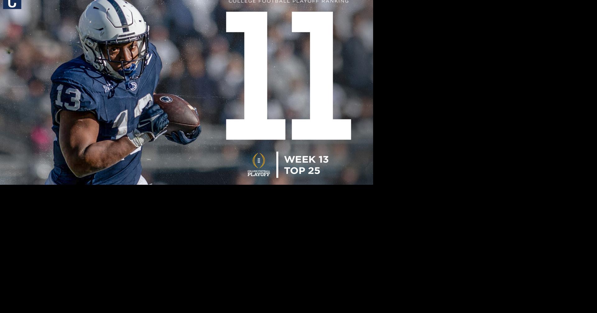 Penn State moves up to No. 11 in College Football Playoff rankings ...