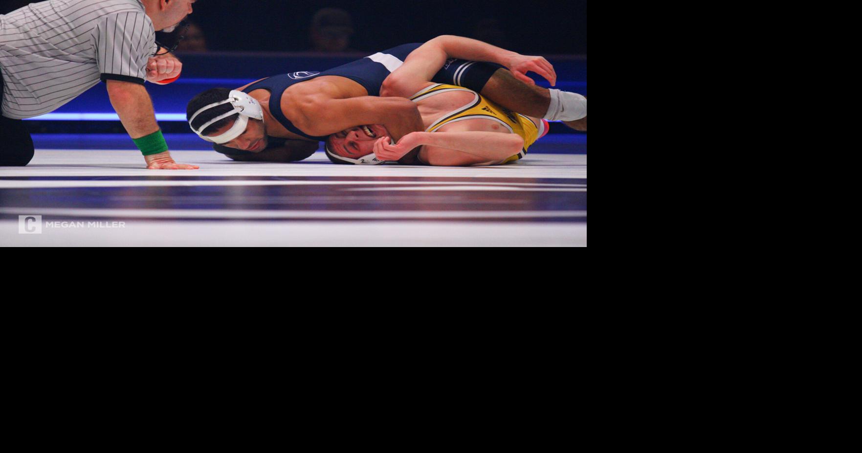 Wrestling vs Wyoming, Shayne Van Ness Pin | | psucollegian.com