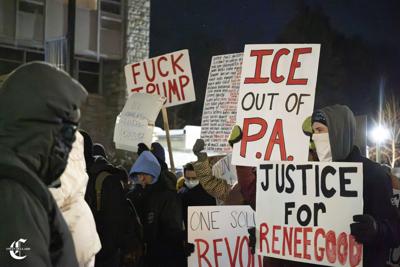Vigil, protest honors Alex Pretti | University Park Campus News ...