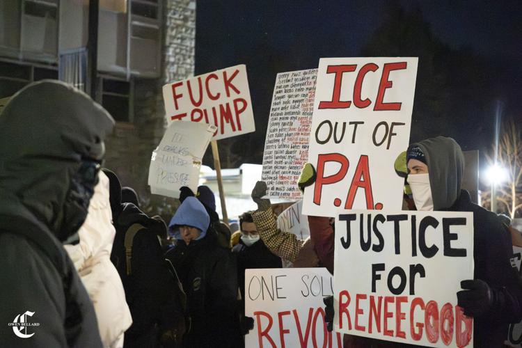 Vigil, protest honors Alex Pretti | University Park Campus News ...