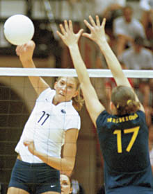 Robyn Guokas sets new record, helps volleyball to win v. OSU | Archived ...