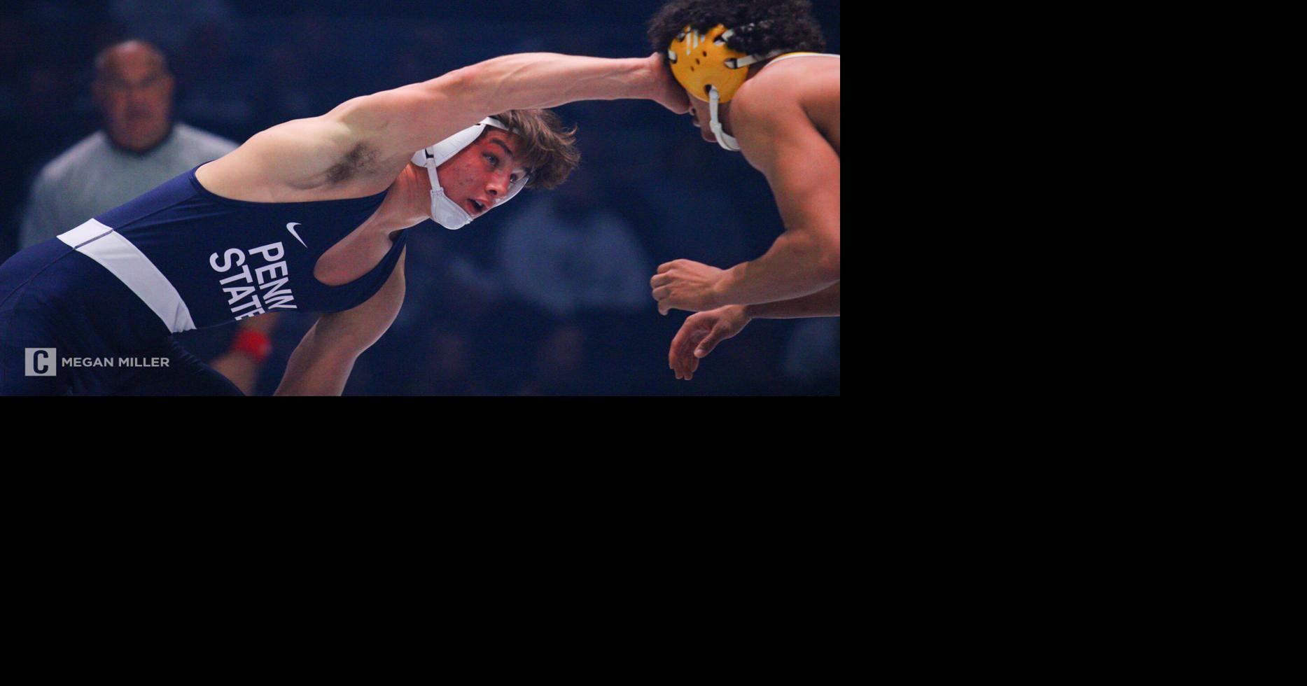 Wrestling vs Wyoming, Tyler Kasak Face Push | | psucollegian.com