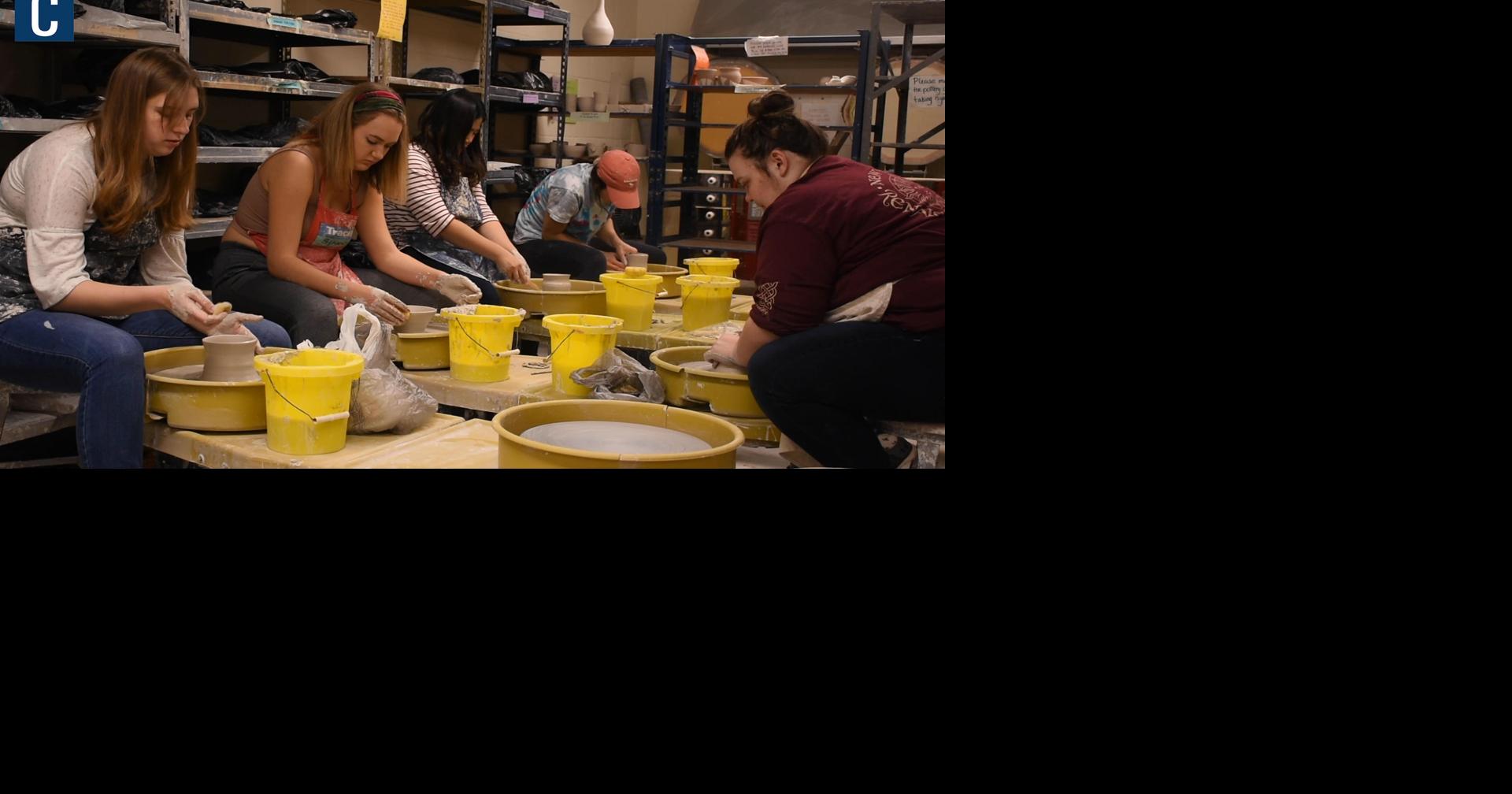 WATCH: Penn State students deal with stress through wheel thrown ...