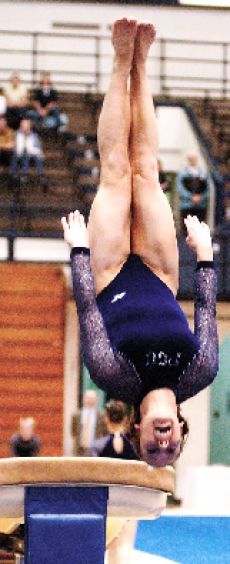 Women's gymnastics falls to Cornhuskers | Archived News | Daily ...