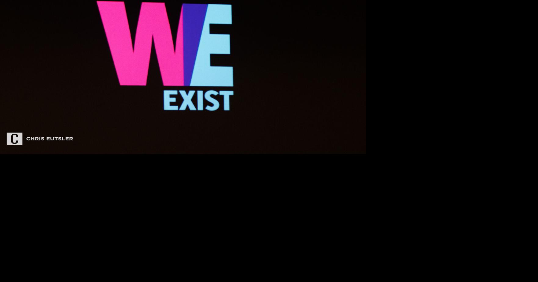 "We Exist: Beyond the Gender Binary", Foster Auditorium, We Exist logo | | psucollegian.com