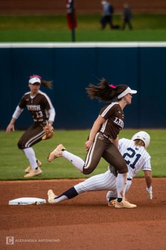 Penn State Softball vs Lehigh, Kaitlyn Morrison slides to base ...