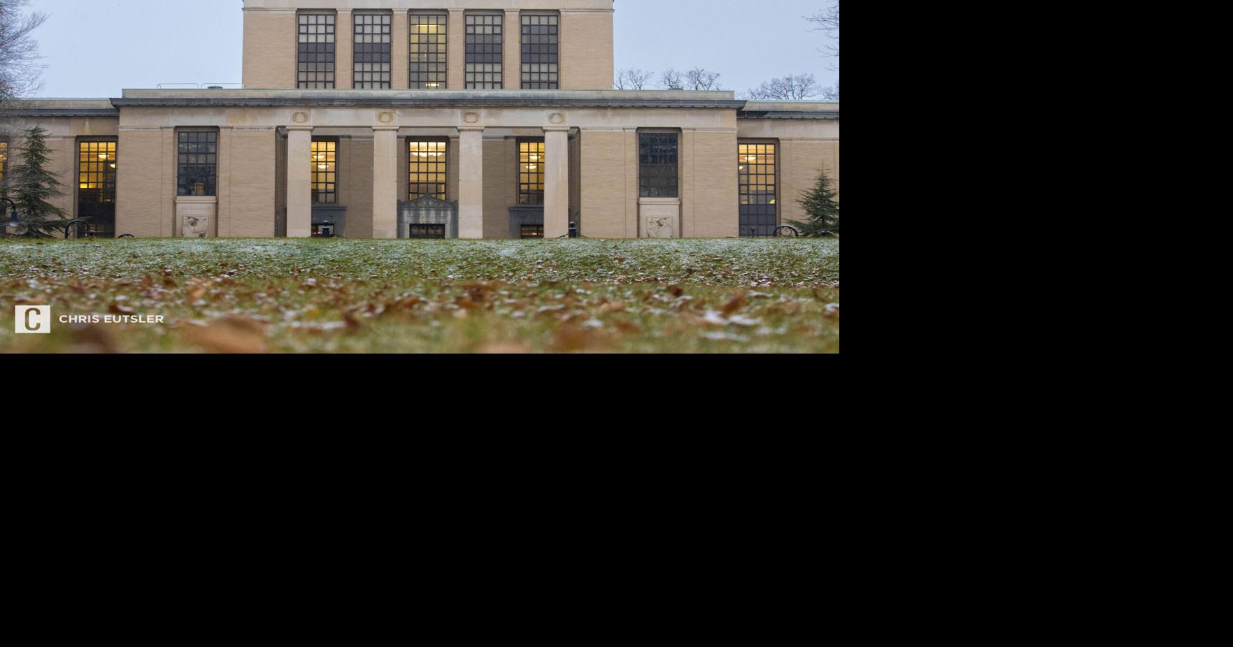 Snow fall, University Park, Paterno library | | psucollegian.com
