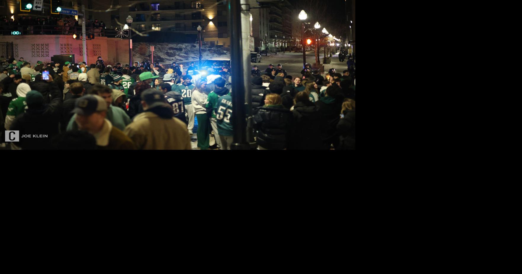 Eagles Celebration, Crowd on Shortlidge | | psucollegian.com