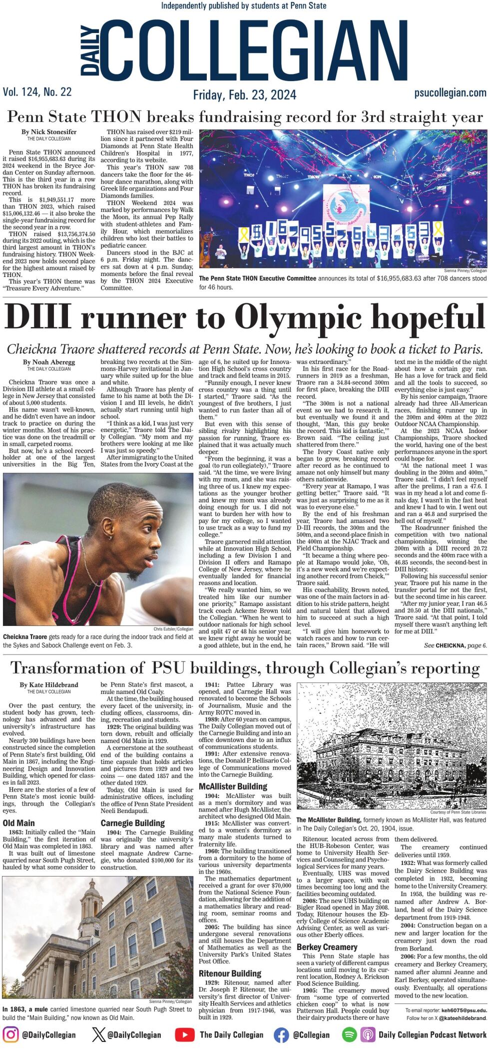 The Daily Collegian for Feb. 23, 2024 | Print Editions | Daily ...