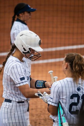 Penn State Softball vs Lehigh, Michela Barbanete and Kaitlyn Morrison ...