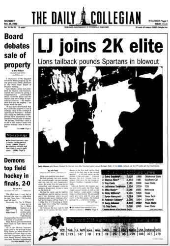 History of Penn State vs. Michigan State via the Collegian | Penn State ...