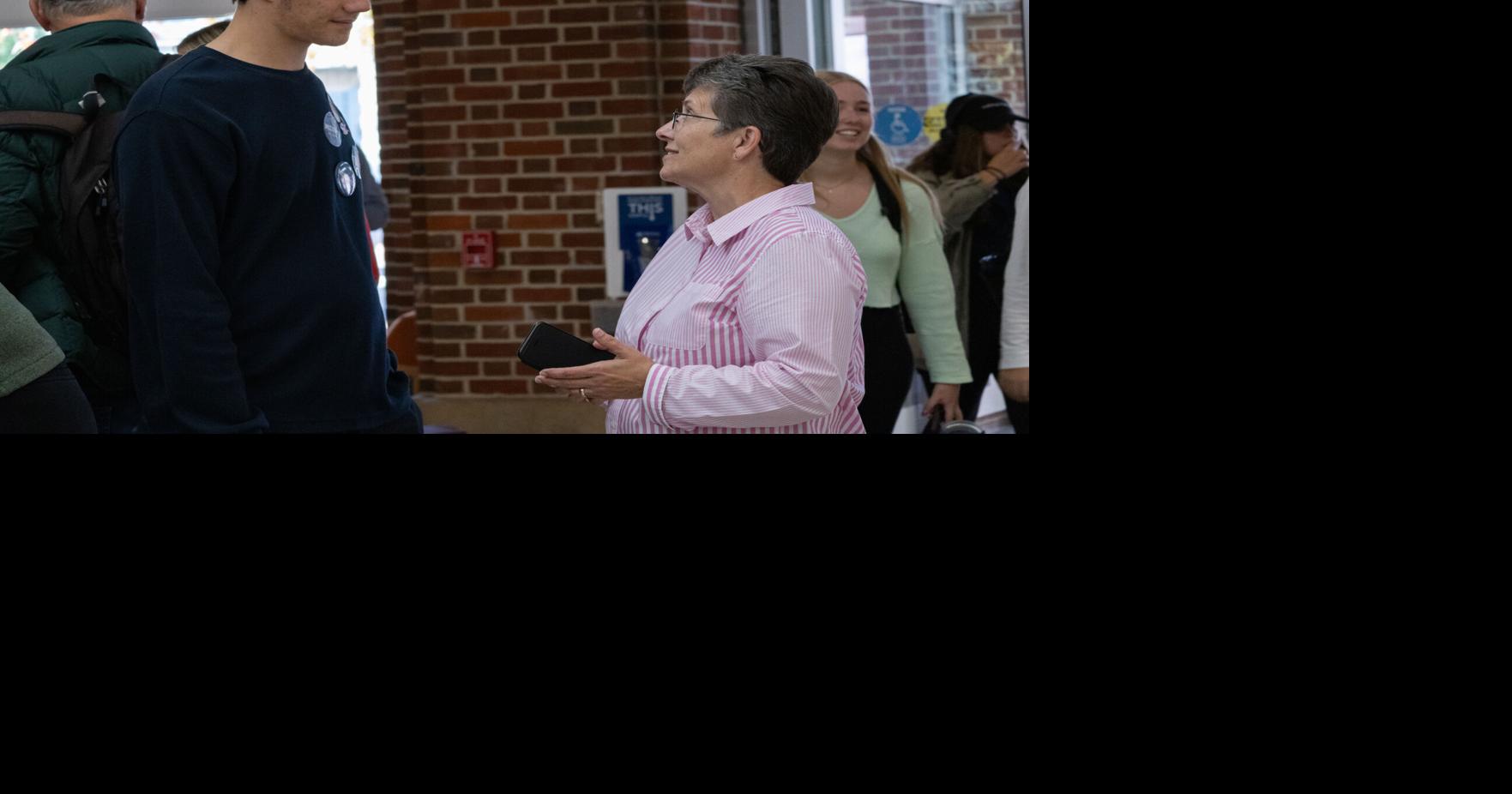 Election Day, Therese Hollen at HUB with George Vandiver ...