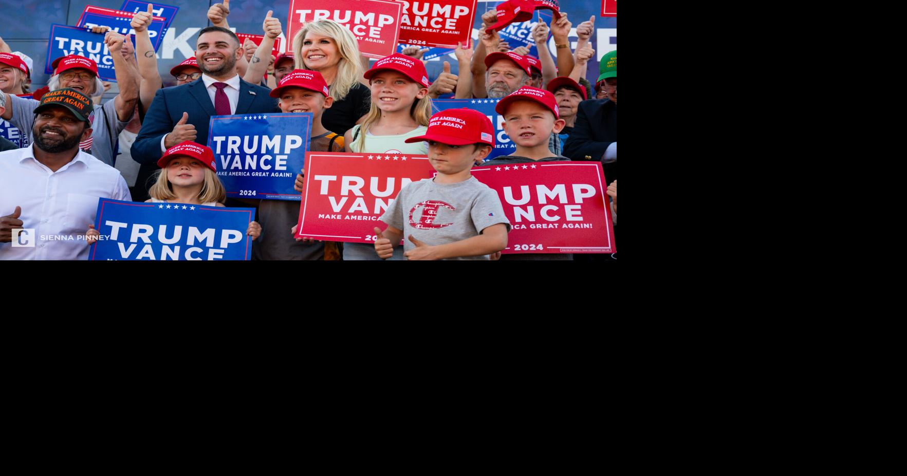 'Team Trump Bus Tour' rallies support at Penn State's Medlar Field ...