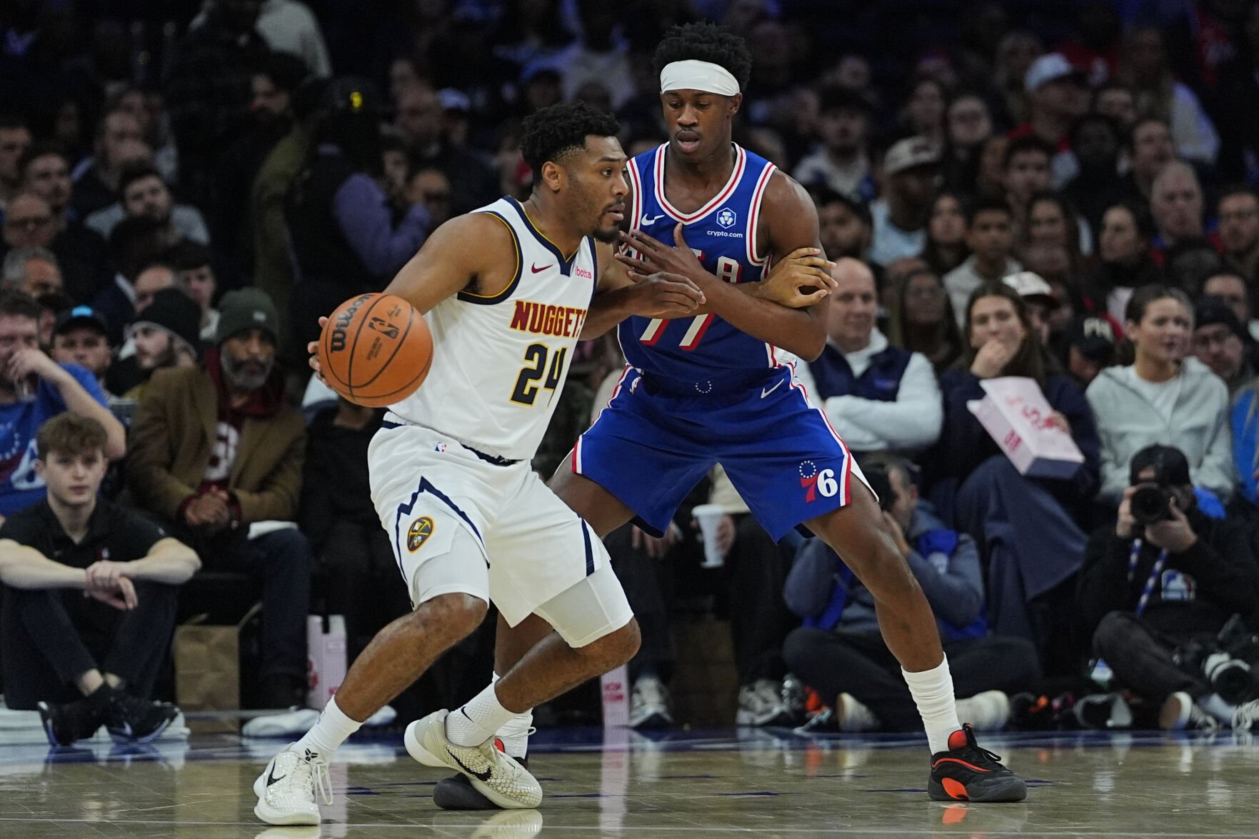 Denver Nuggets' Jalen Pickett has career night vs. 76ers | Penn State ...