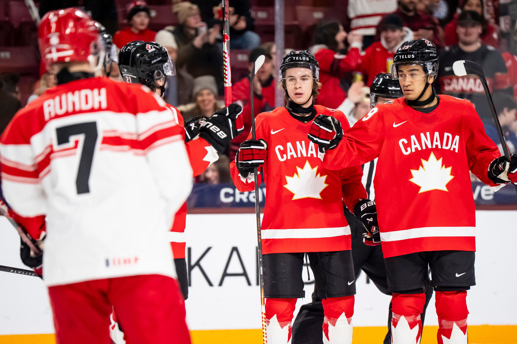 Gavin McKenna registers hat trick in Team Canada's 9-1 win | Penn State ...