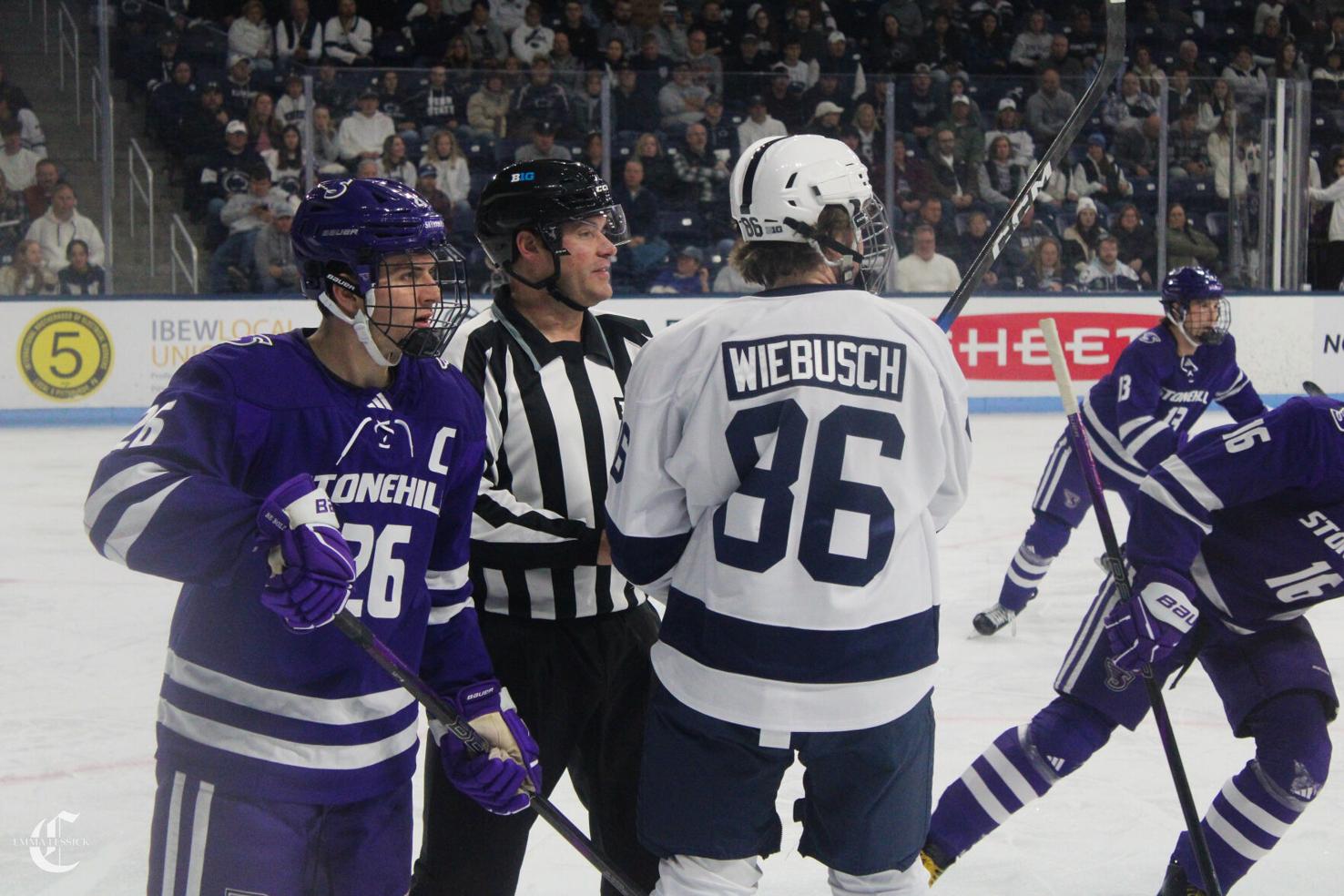 Men's Ice Hockey vs. Stonehill College, JJ Wiebusch (86 ...