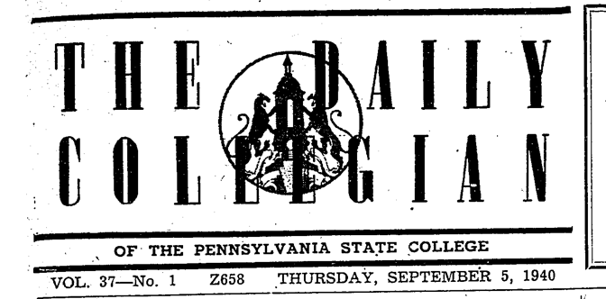 Archive history of the Daily Collegian | Penn State, State College News ...