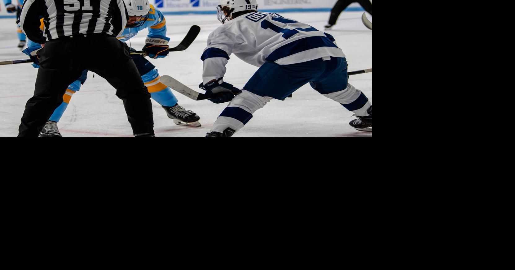 Mens Hockey vs Long Island, Dowiak faceoff | | psucollegian.com