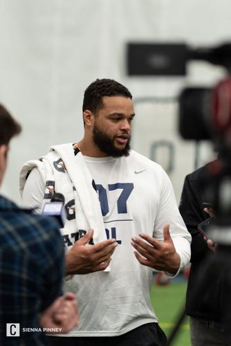 Football Pro Day, PJ Mustipher | | psucollegian.com