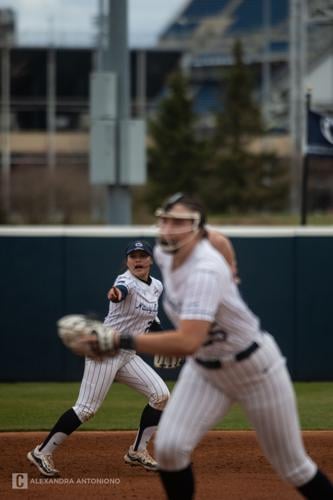 Penn State Softball vs Lehigh, Jiselle Hernandez and Bridget Nemeth ...