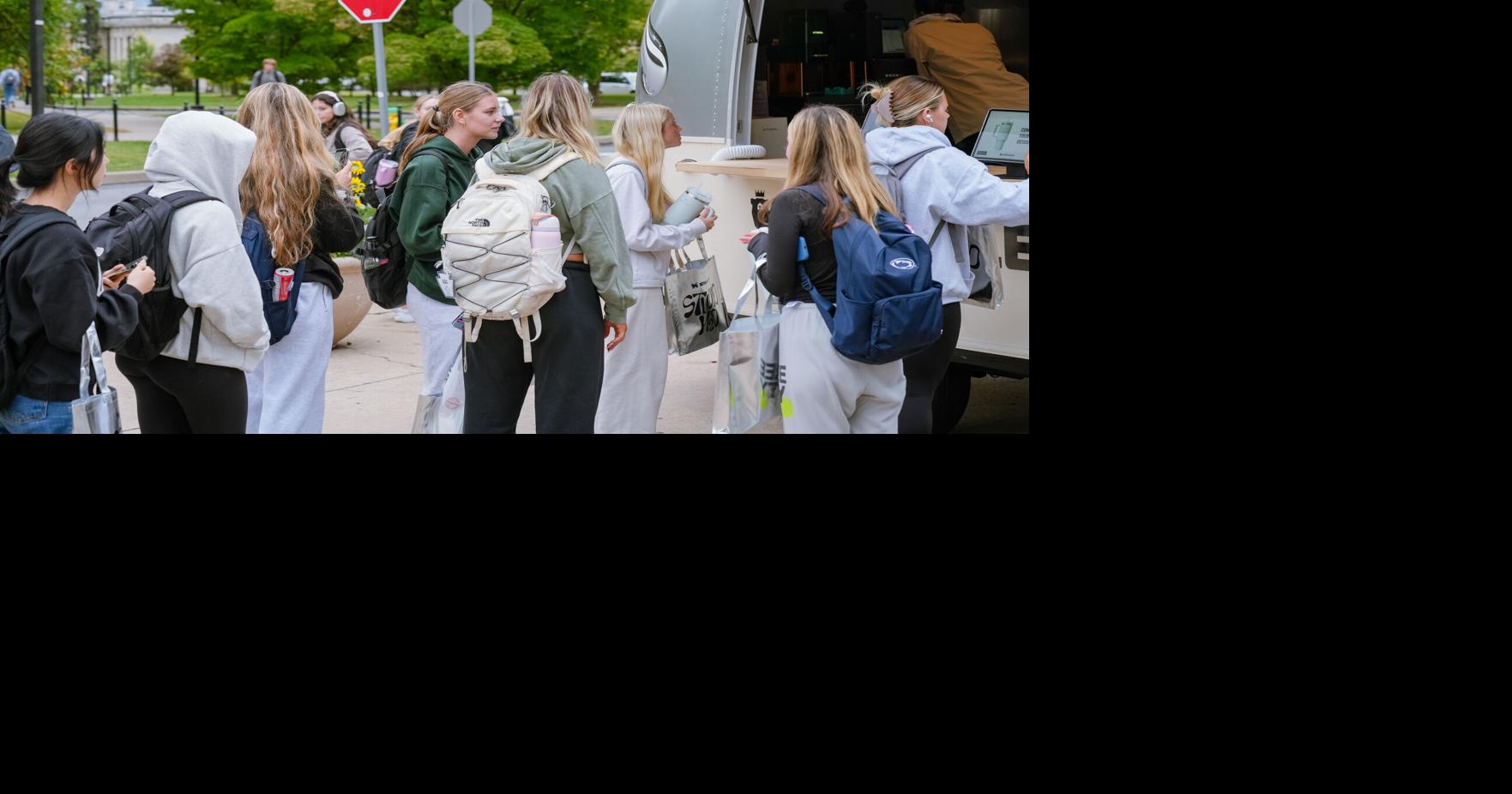 Stanley Studio H2O pop-up, students waiting | | psucollegian.com