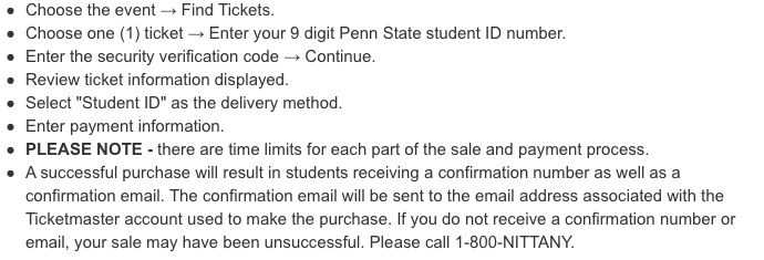How to purchase Penn State football student tickets | Penn State ...