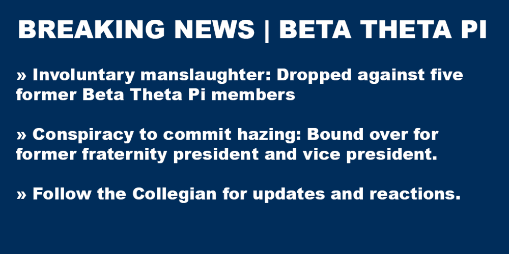 Involuntary manslaughter charges dropped in Penn State frat hazing ...