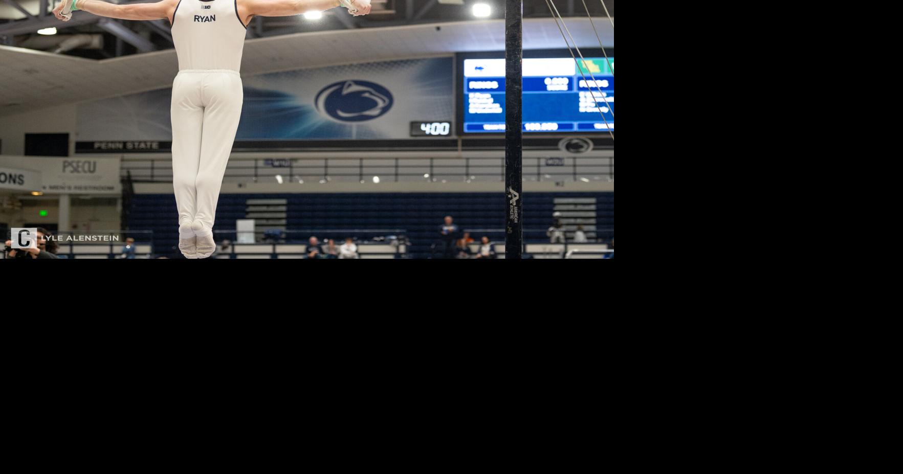 PSU Men's Gymnastics vs. William & Mary, Kellen Ryan rings ...