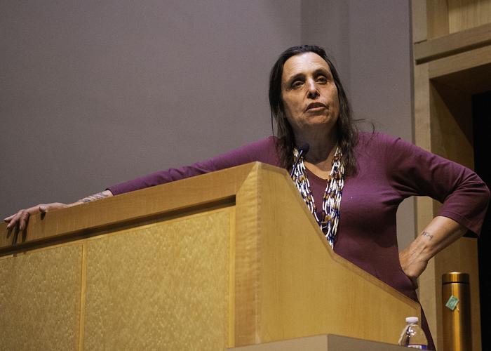 Environmental activist Winona LaDuke speaks on current political ...
